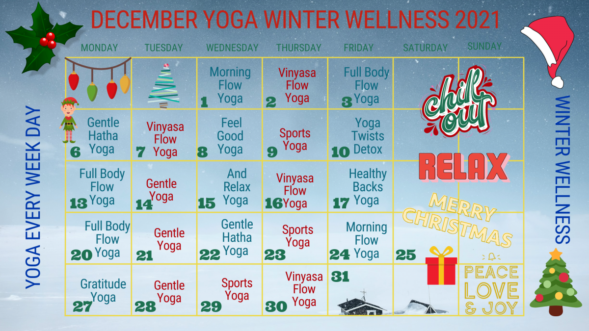 December's On Demand Yoga Over Christmas 2021 - Body Soul Yoga